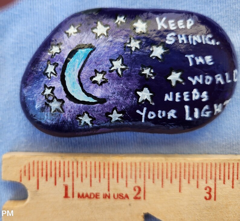 Keep Shining. the World Needs Your Light Hand Painted River Rock - Etsy