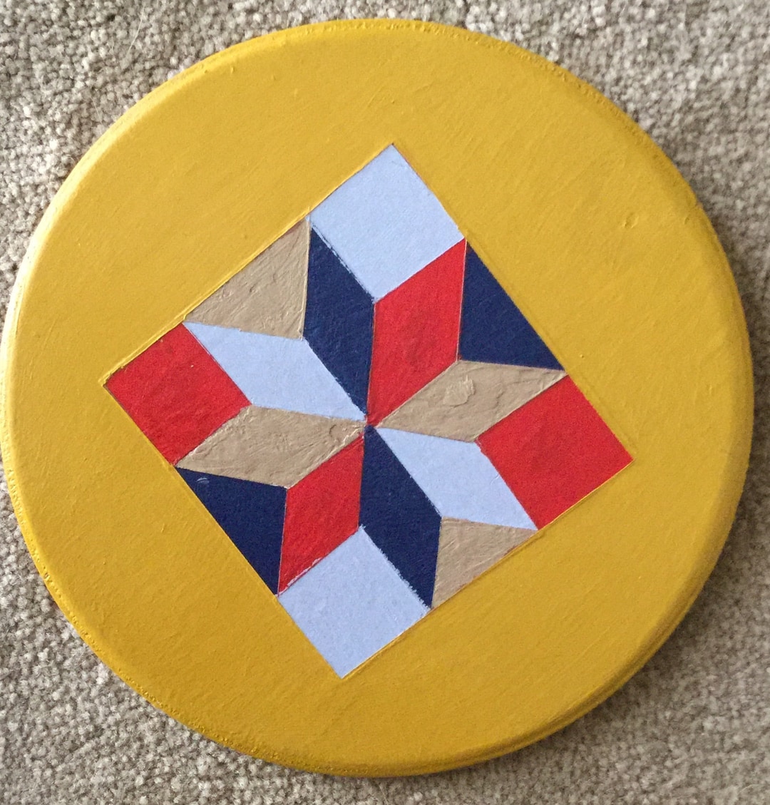 Hand Painted Mini Barn Quilt - Etsy