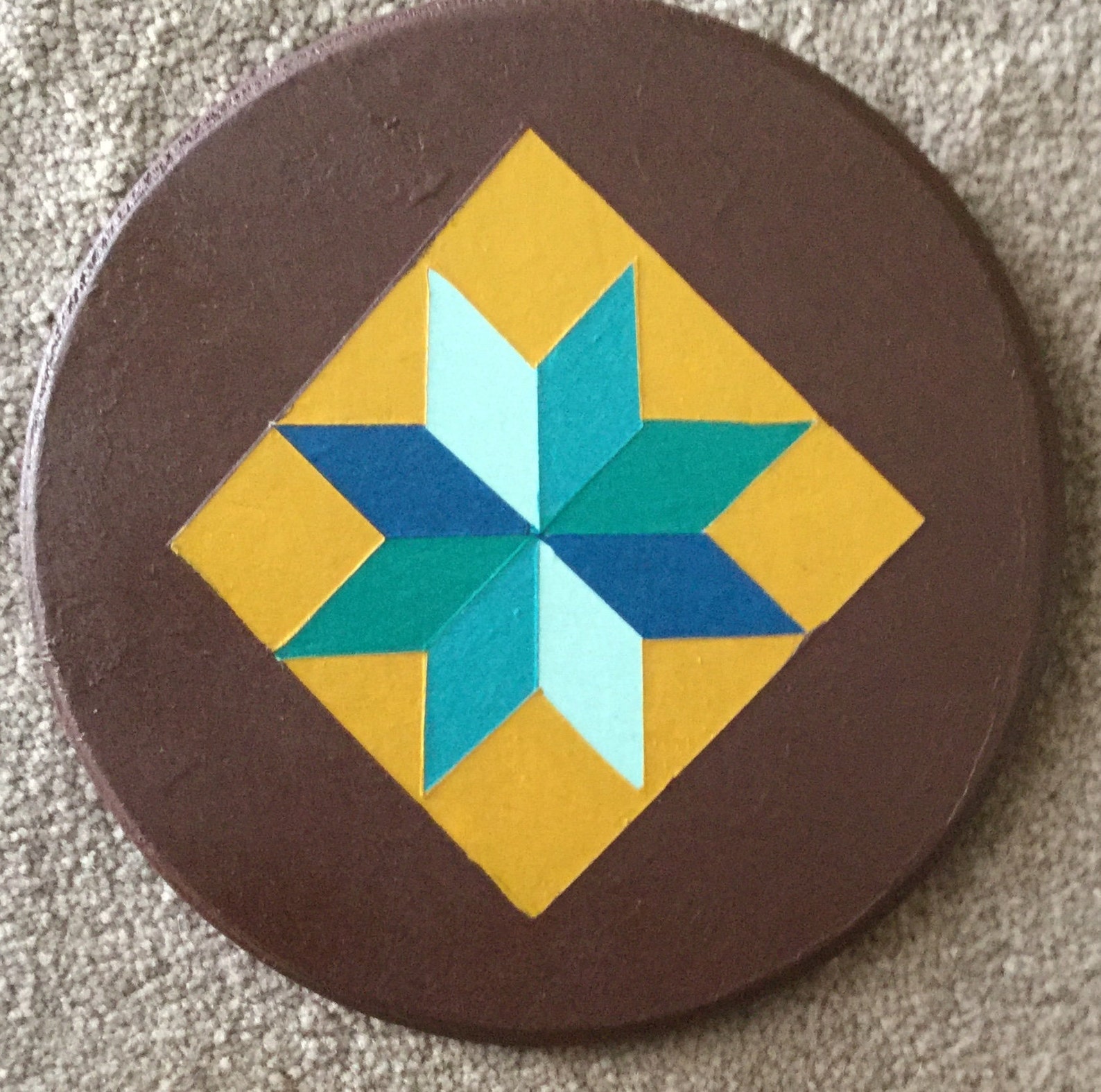 Hand Painted Mini Barn Quilt - Etsy