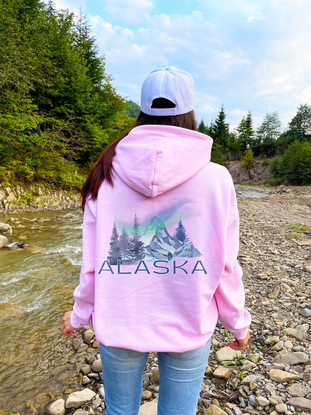 Alaska Hoodie Northern Lights Alaska Sweatshirt Alaska Apparel - Etsy