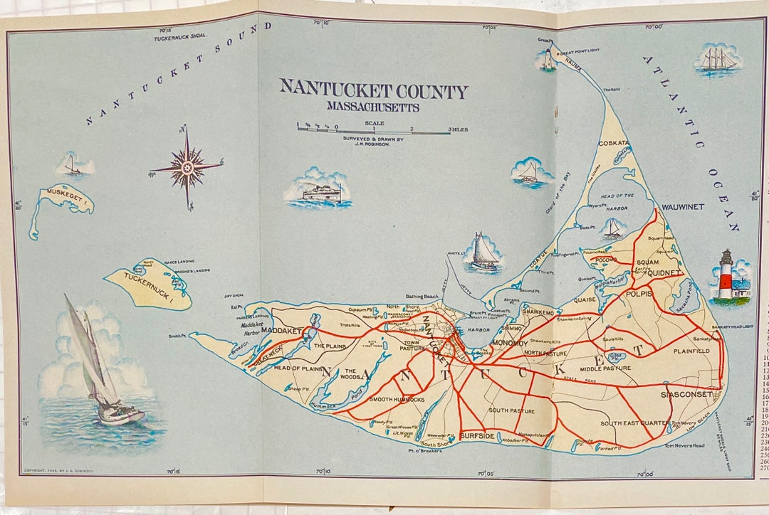 No. 6174 Nantucket, 1945 - Etsy