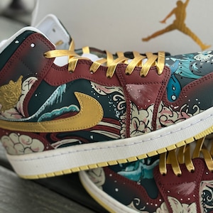 Custom Japanese Style Artwork Themed Jordan 1 (can Make However You'd ...