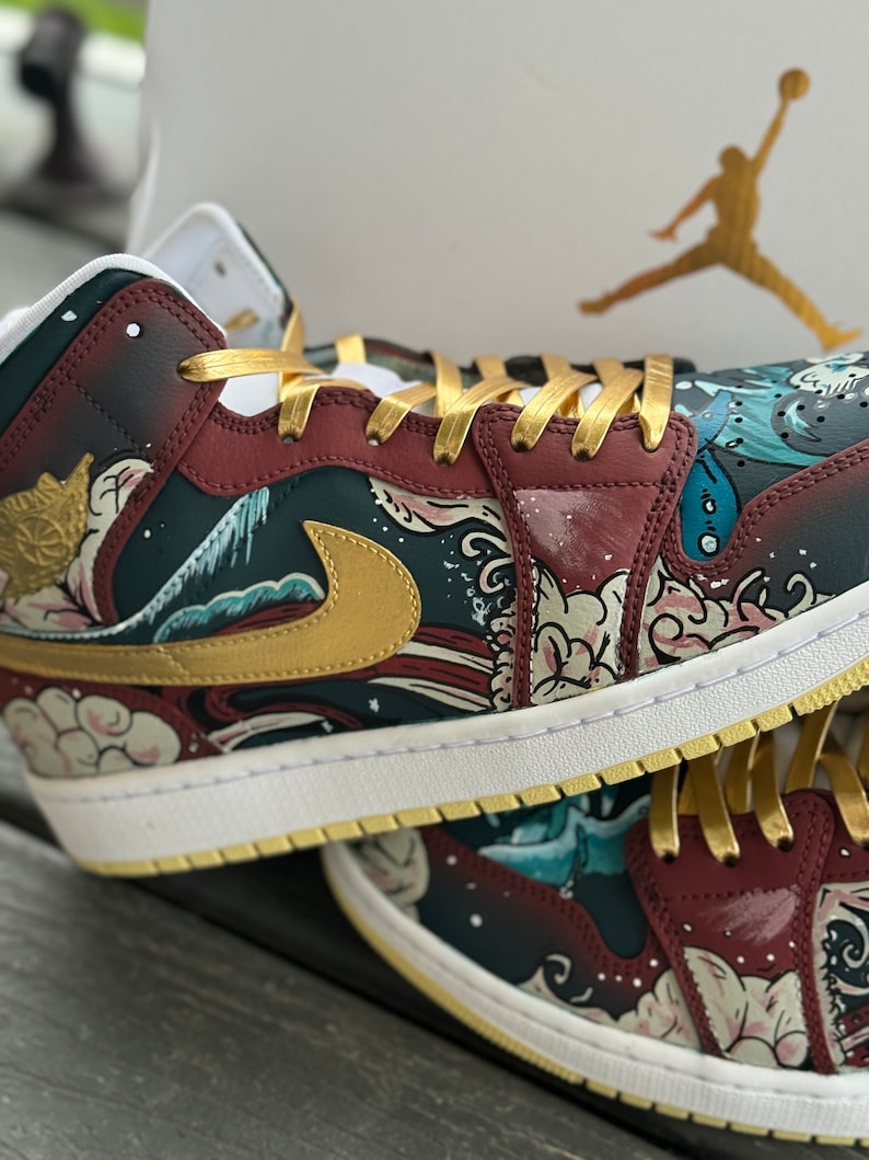 Custom Japanese Style Artwork Themed Jordan 1 (can Make However You'd ...