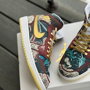 Custom Japanese Style Artwork Themed Jordan 1 (can Make However You'd ...