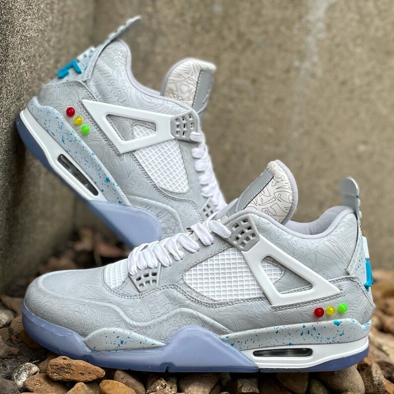 Custom Nike Mag Jordan 4s - Etsy