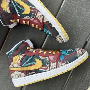 Custom Japanese Style Artwork Themed Jordan 1 (can Make However You'd ...