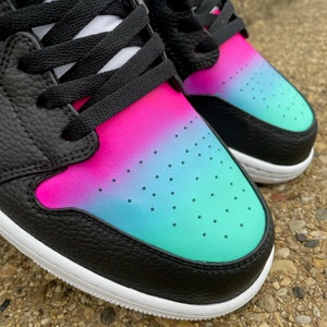 Custom Fade Jordan 1 Lows - Etsy