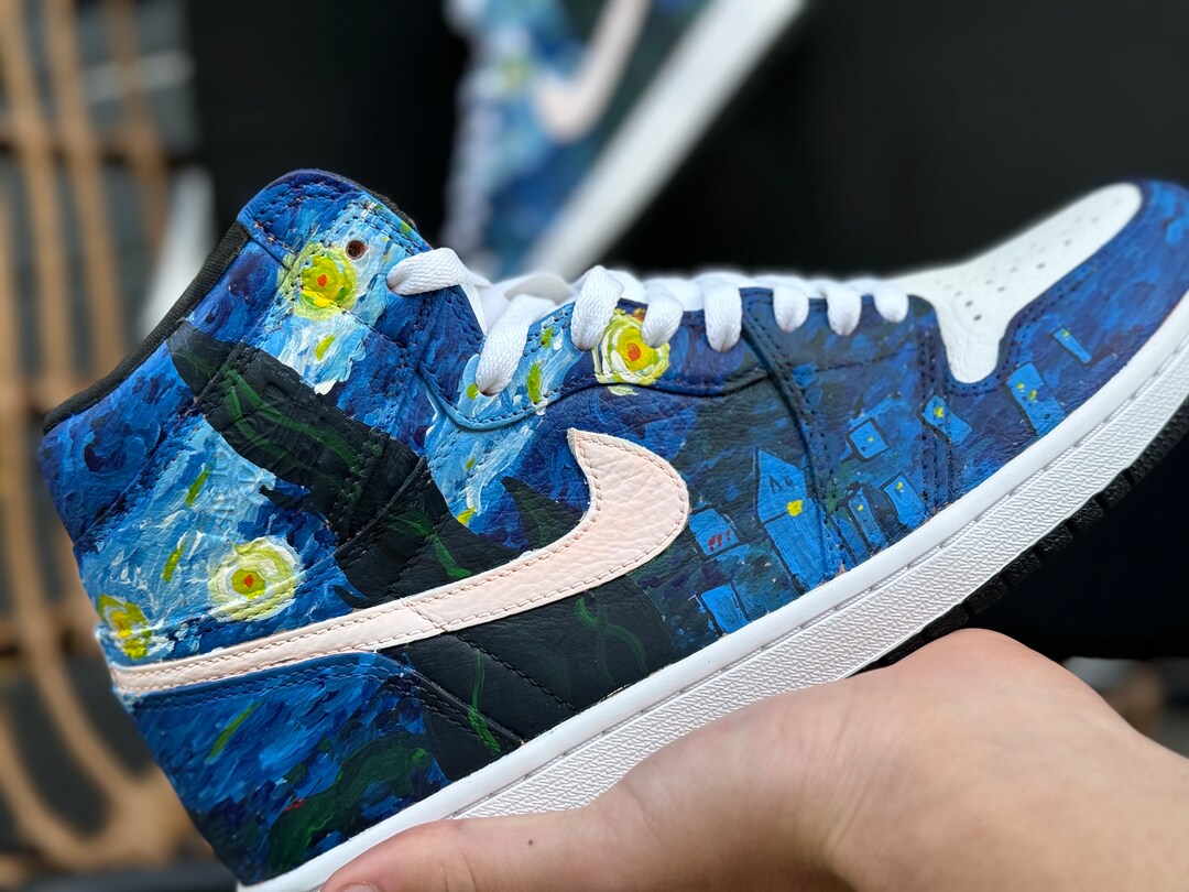 Custom Starry Night Jordan 1 Highs - Etsy