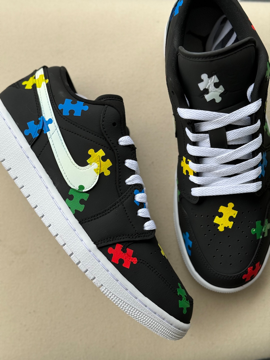 Autism Awareness Custom Jordan 1 Sneakers - Etsy
