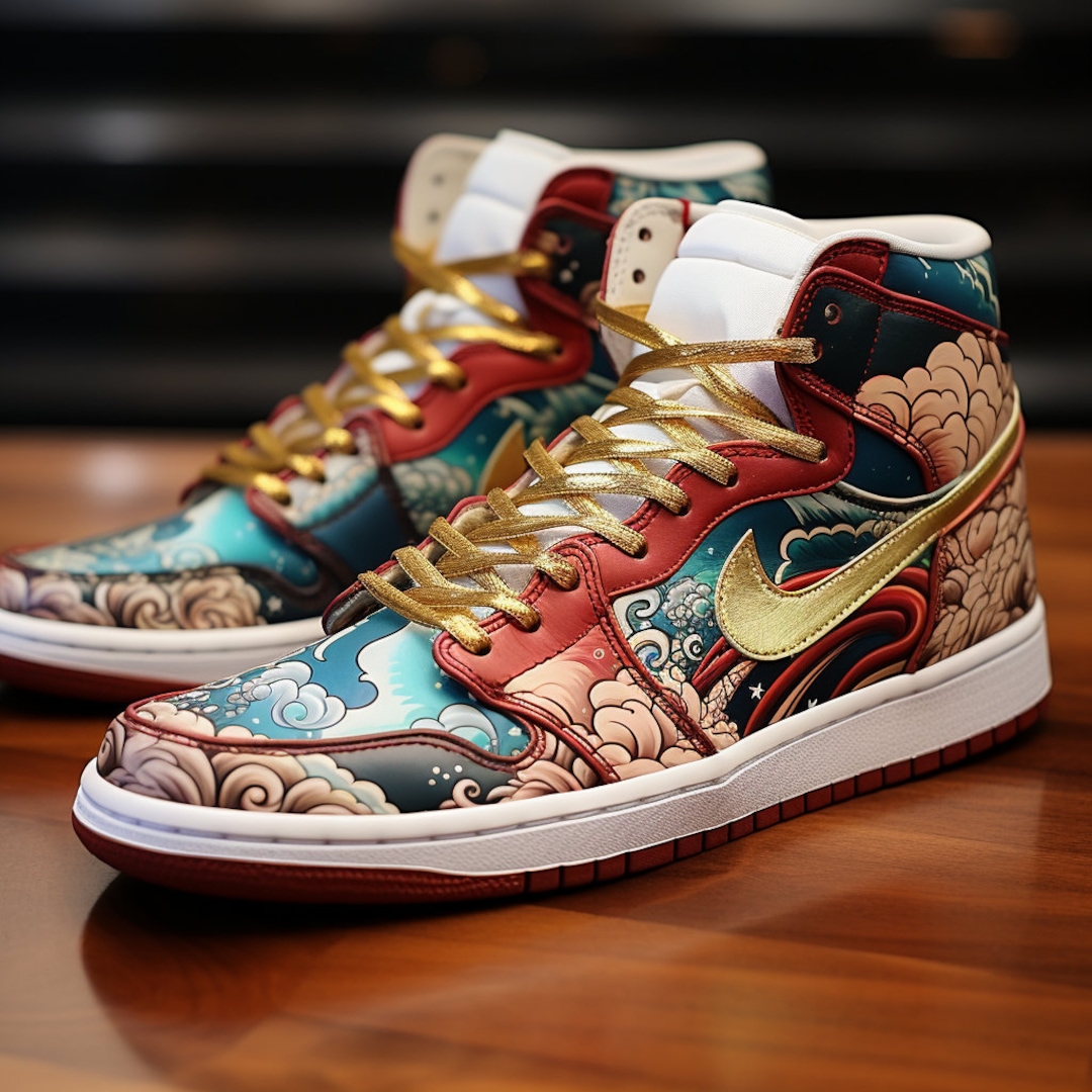 Custom Japanese Style Artwork Themed Jordan 1 (can Make However You'd ...