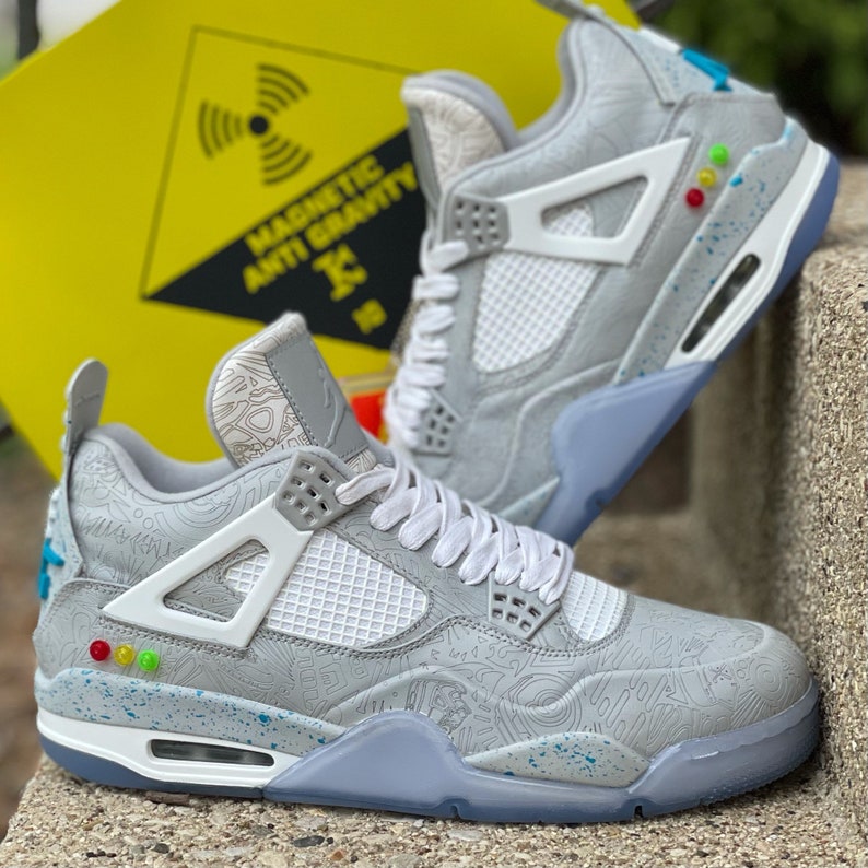 Custom Nike Mag Jordan 4s - Etsy