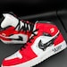 Red Cartoon Drip Jordan 1s - Etsy