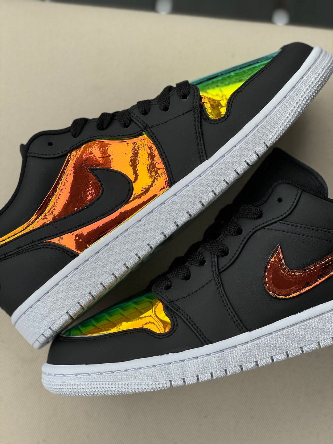 Custom Chameleon Color Changing Jordan 1 Lows (can Make However You'd ...