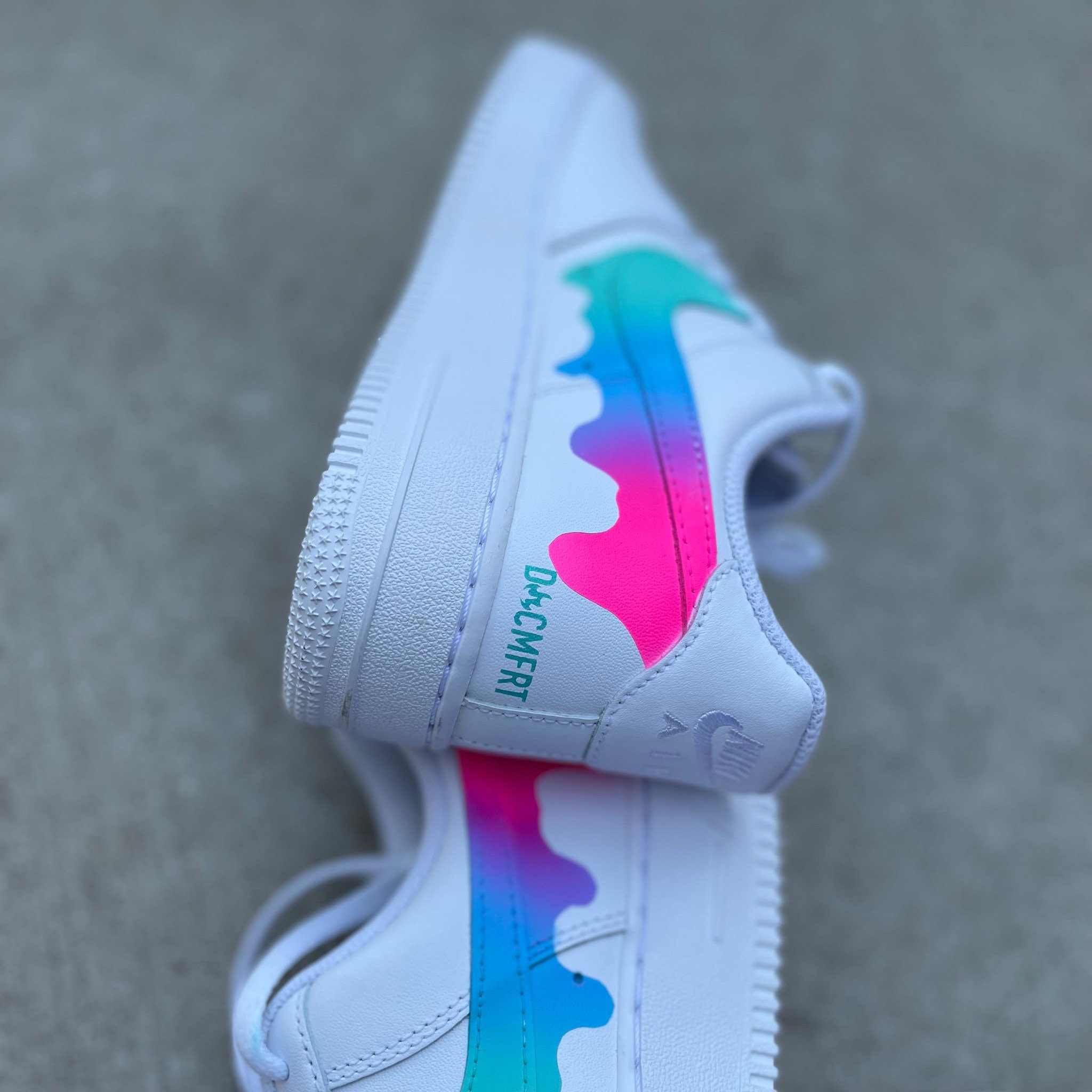 Faded Drip Custom Air Force 1 Low | Etsy