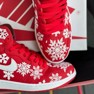 Custom Christmas Themed Style Artwork Themed Jordan 1 (can Make However ...