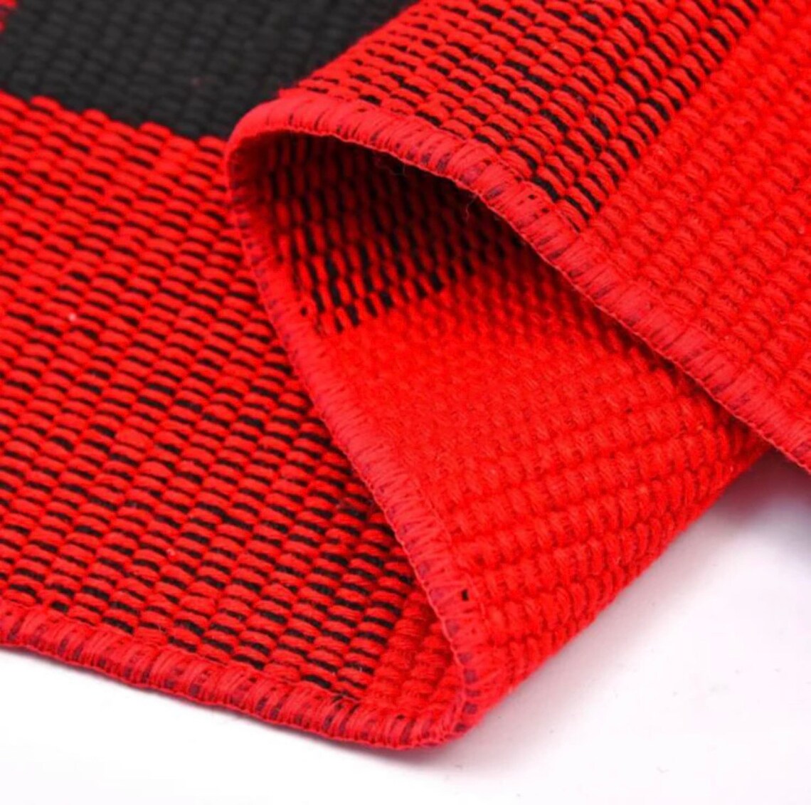 Buffalo Check Rug Cotton Rug Indoor Outdoor Area Rug - Etsy