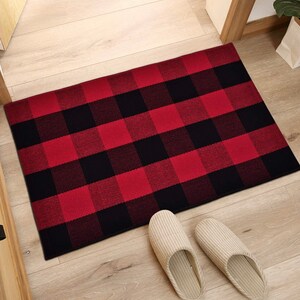 Buffalo Check Rug Cotton Rug Indoor Outdoor Area Rug - Etsy