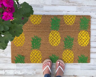 Pineapple Doormat - Etsy