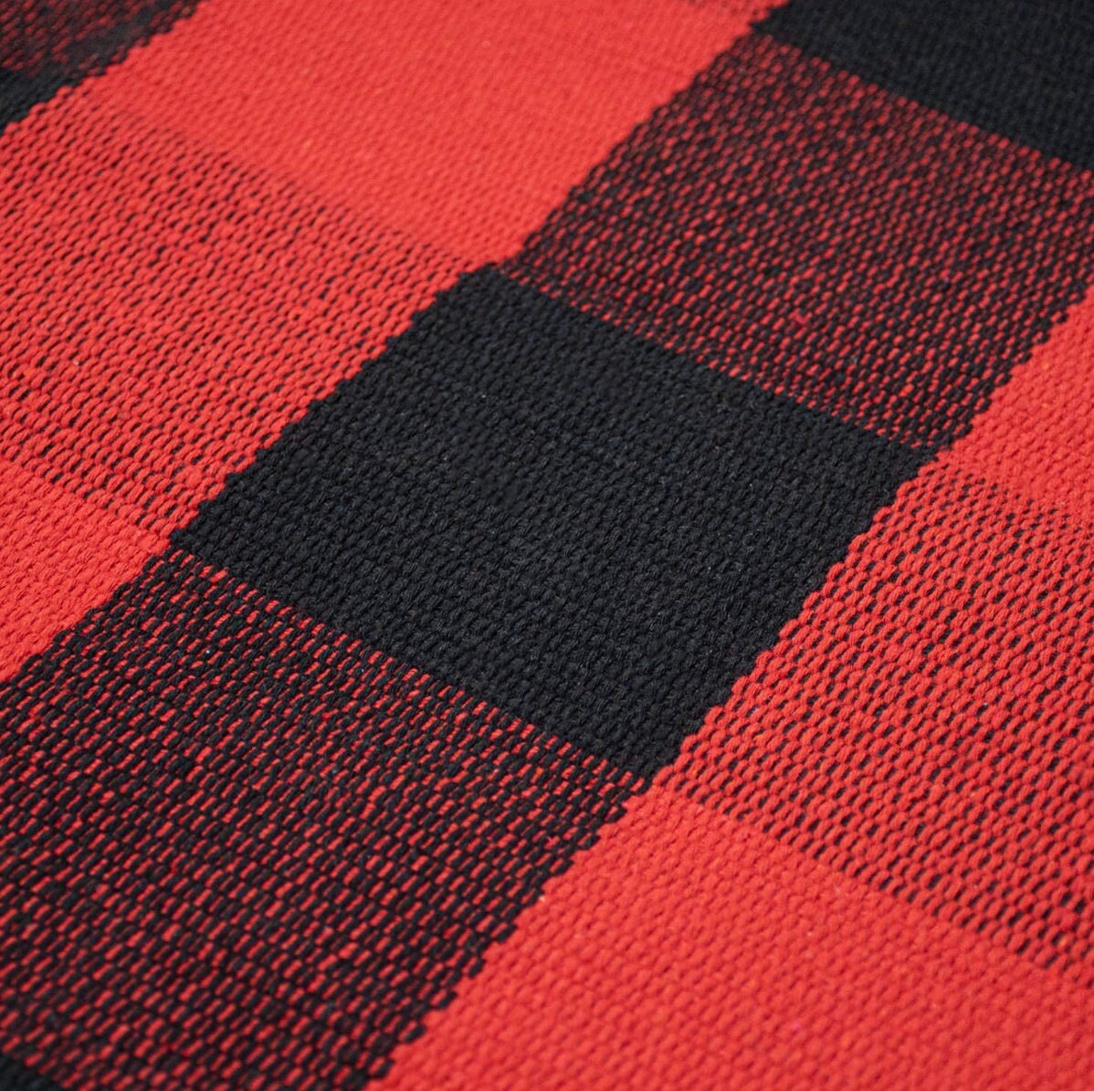 Buffalo Check Rug Cotton Rug Indoor Outdoor Area Rug - Etsy