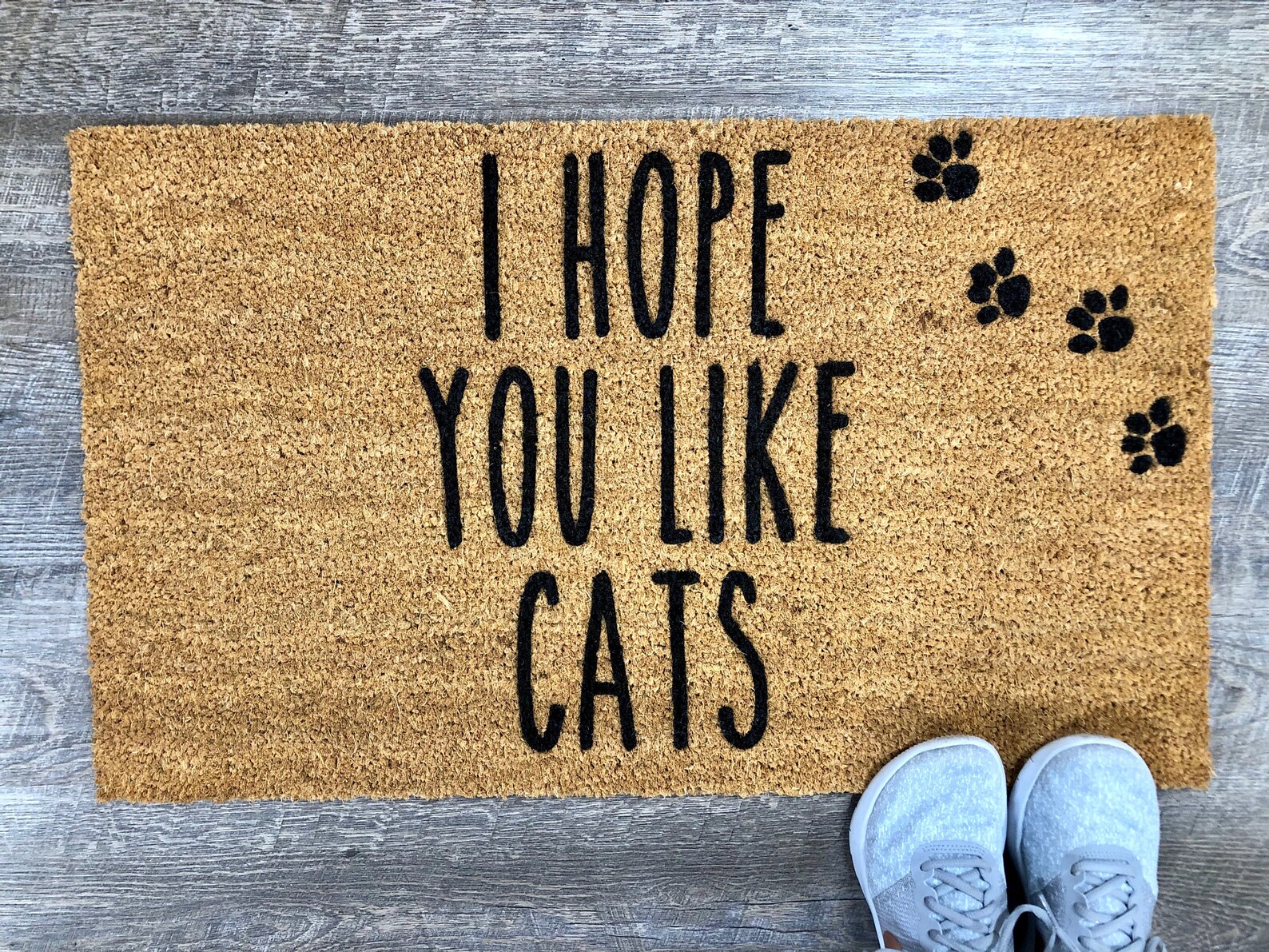 I Hope You Like Cats Custom Doormat Door Mat Welcome Mat - Etsy