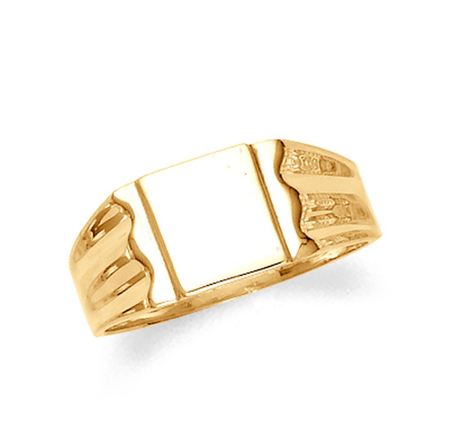Gold Signet Mens Ring - Etsy
