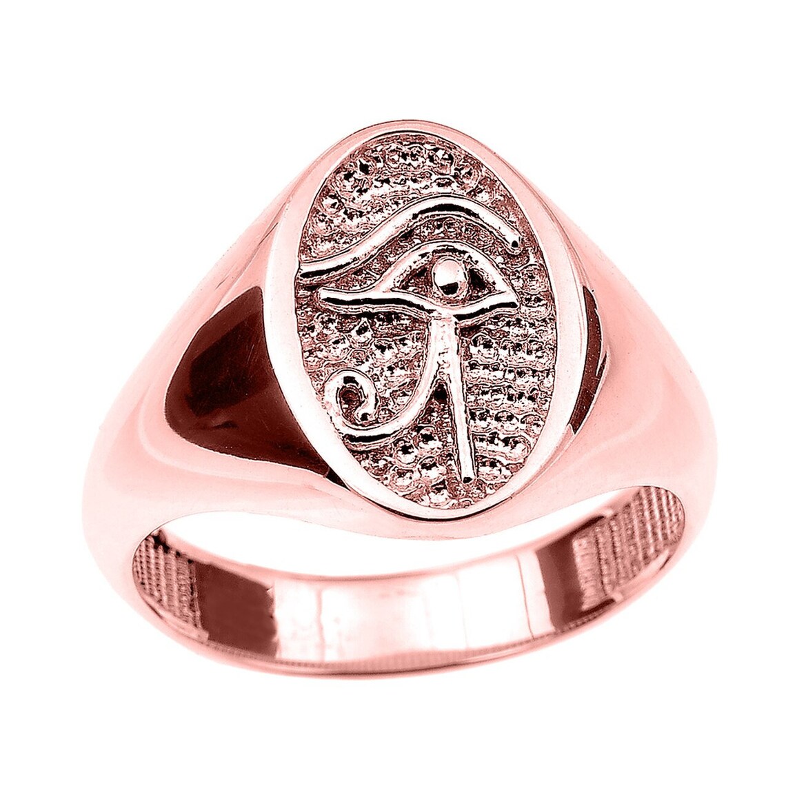 Rose Gold Eye of Horus Ring - Etsy