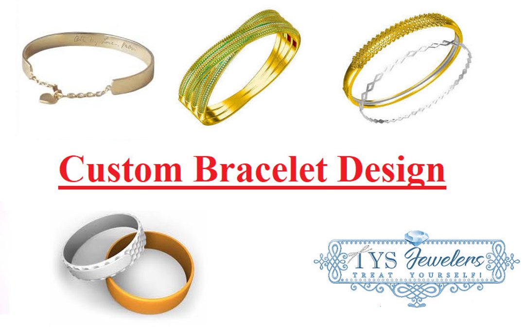 Custom Silver Bracelet Design Custom Silver Bracelets - Etsy