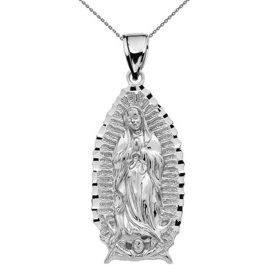 The Blessed Virgin Mary-our Lady of Guadalupe Sterling Silver - Etsy