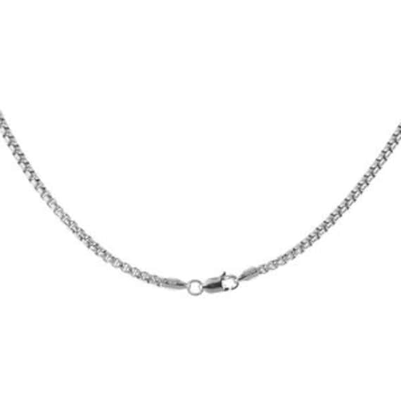 12 Pack Silver Plated 2mm Curb Chain Necklace 17-3/4 Inch