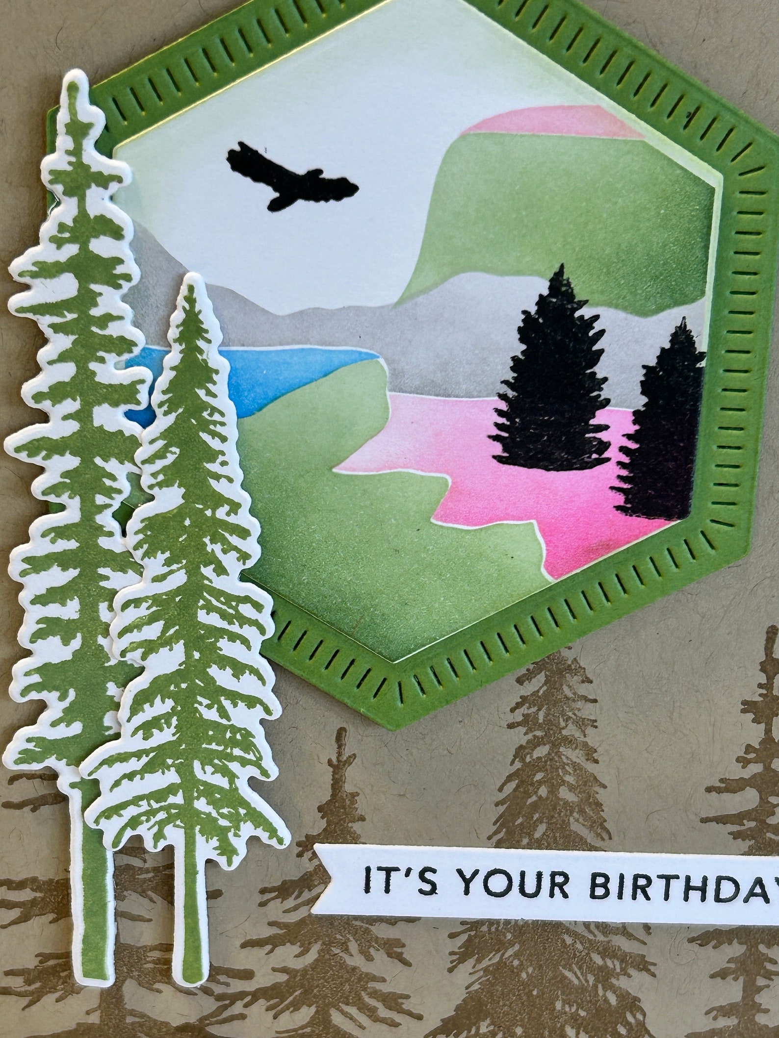 Masculine Birthday Cards, Outdoor Cards, Pine Trees - Etsy