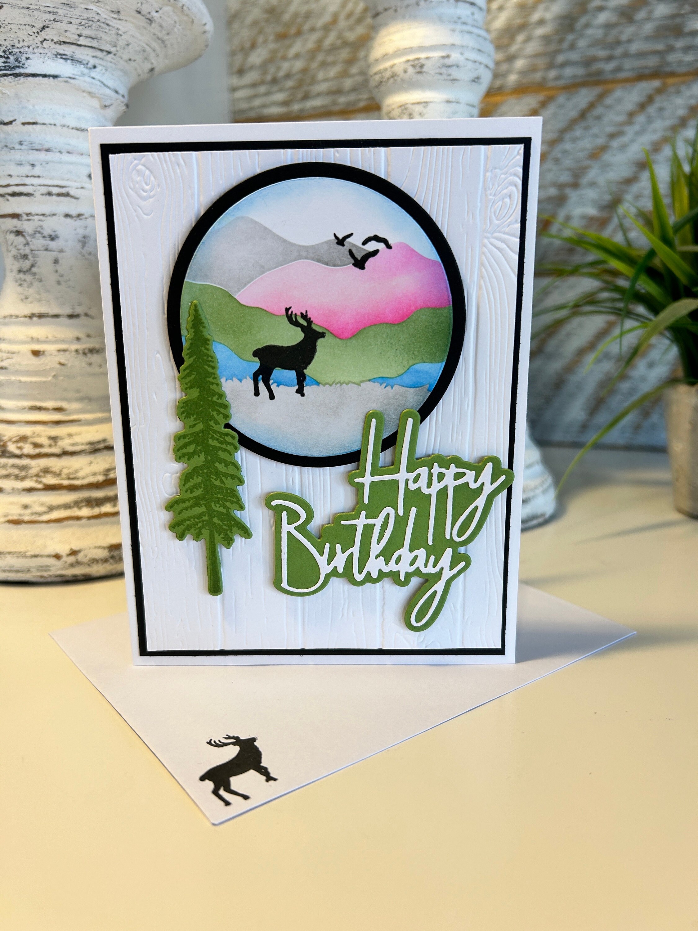 Masculine Birthday Cards, Outdoor Cards, Pine Trees - Etsy
