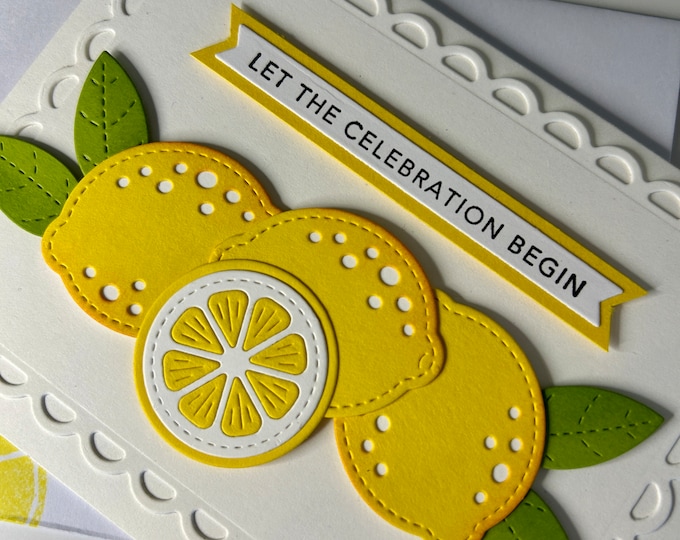 Let the Celebration Begin, Lemon Card, All Occasion Card - Etsy