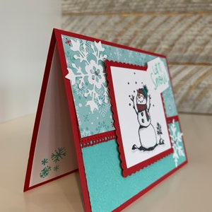 Handmade Snowman Christmas Cards - Etsy