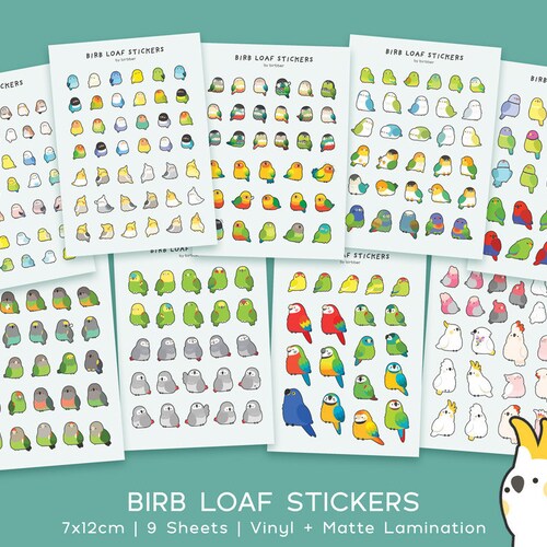 Bird Loafs Sticker Sheets - Etsy