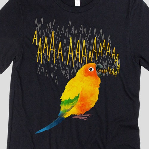 Screaming Sun Conure T-shirt - Etsy