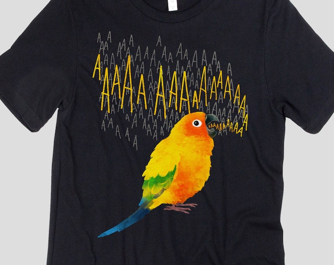 Screaming Sun Conure T-shirt - Etsy