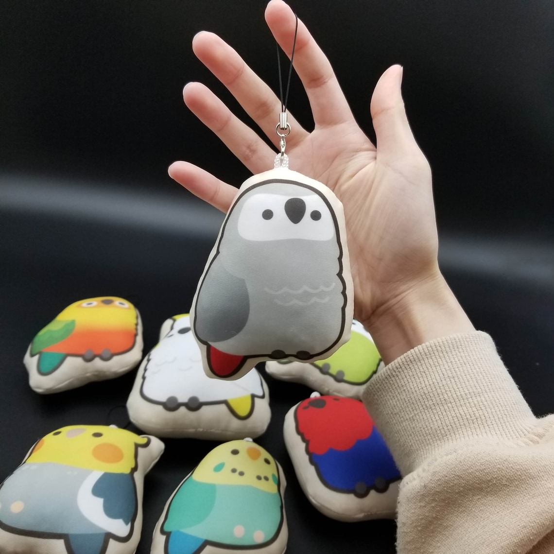 Squishy Mini Bird Pillow Charm - Etsy