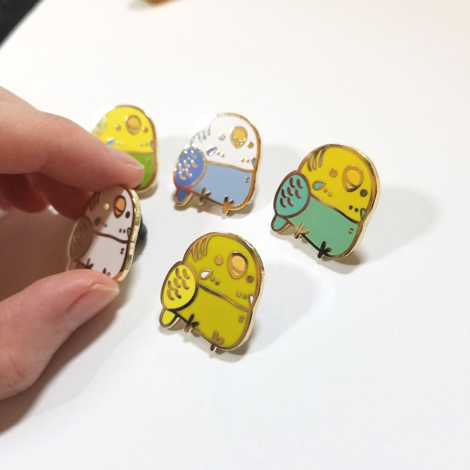 Pudgy Budgie Enamel Pin | Etsy Australia