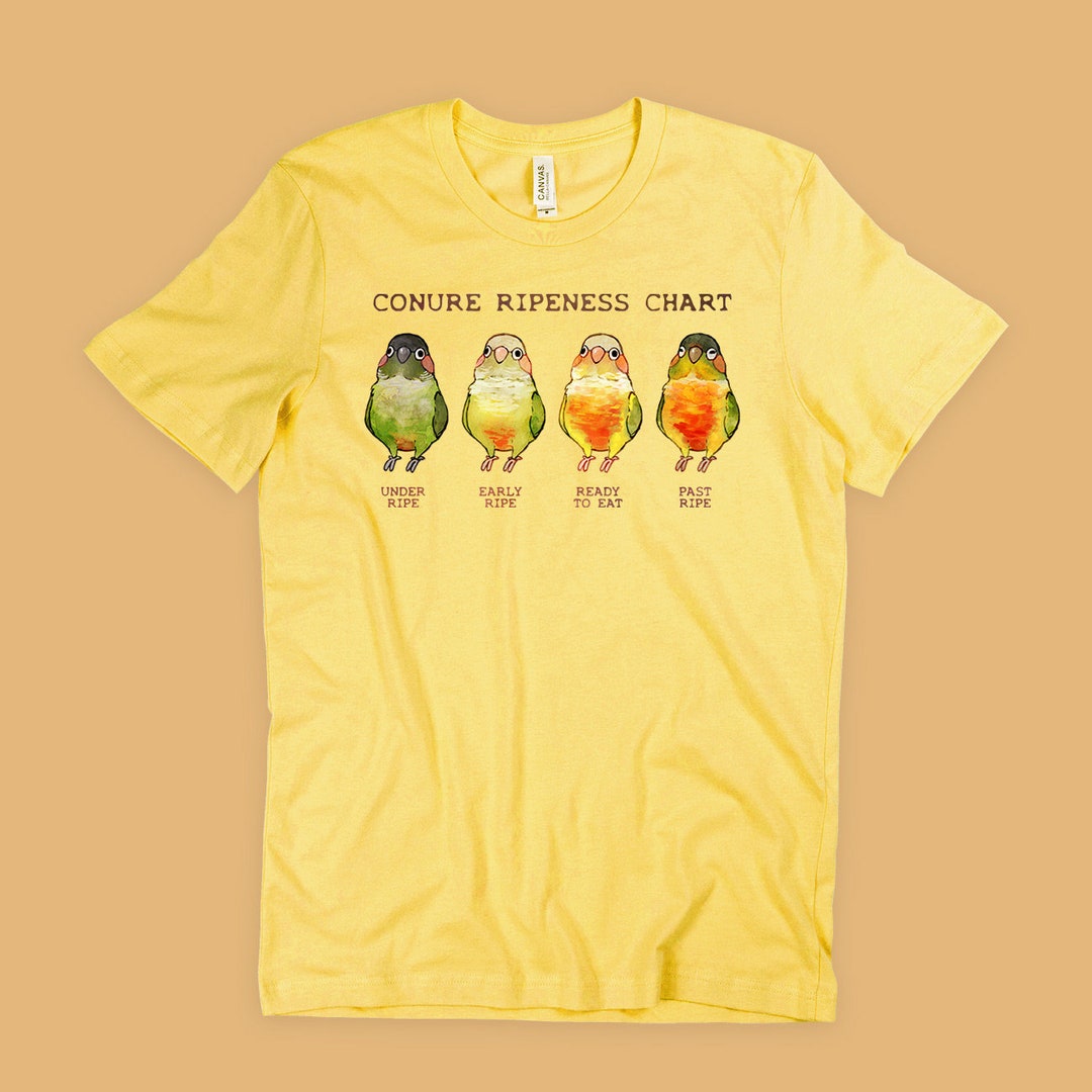 Conure Ripeness Chart T-shirt - Etsy