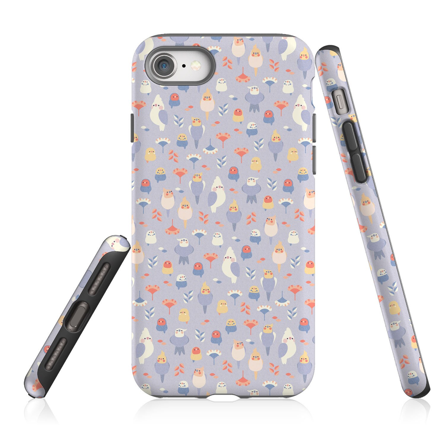 Birds & Leaves Protective Phone Case - Etsy