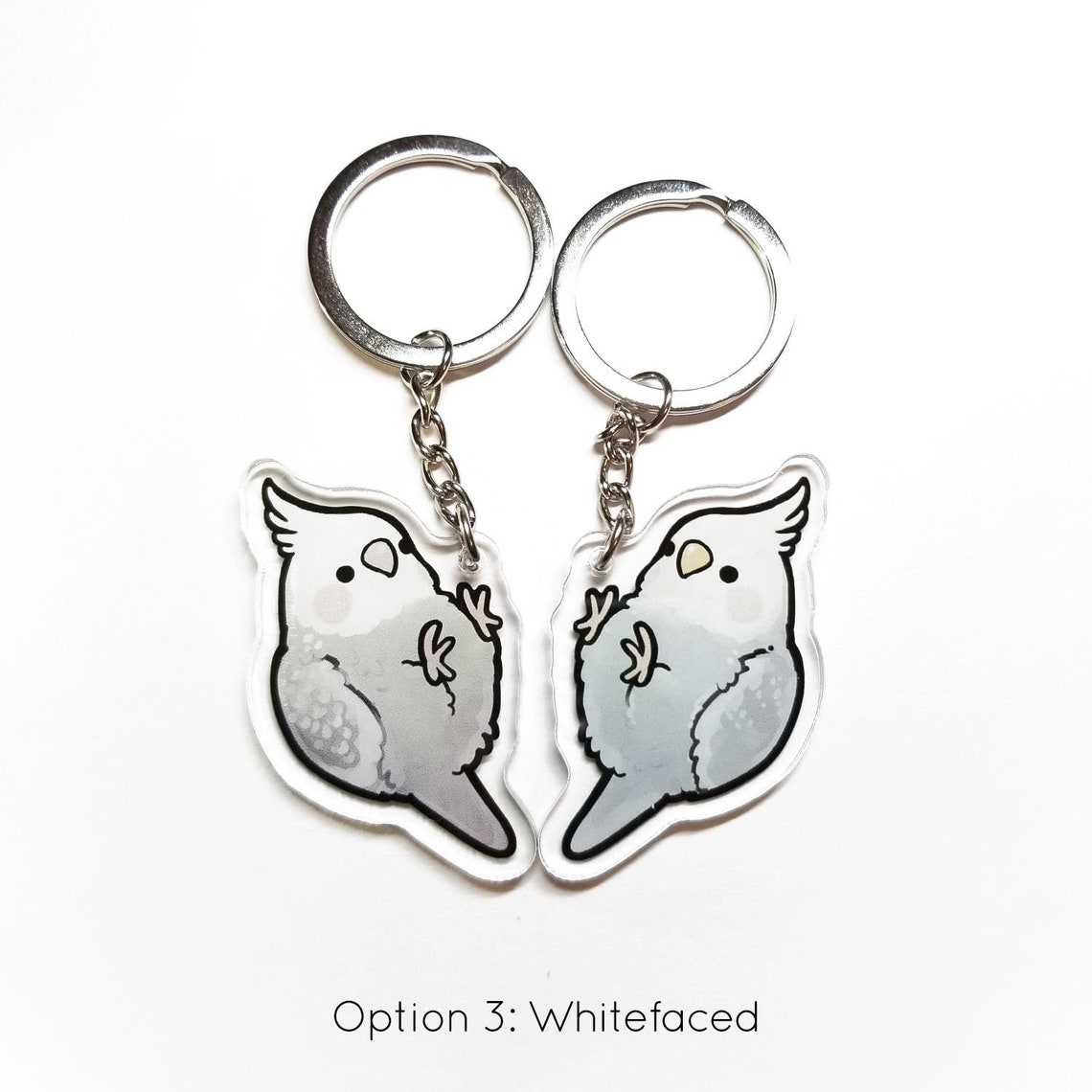 Dangling Cockatiel Keychain | Etsy