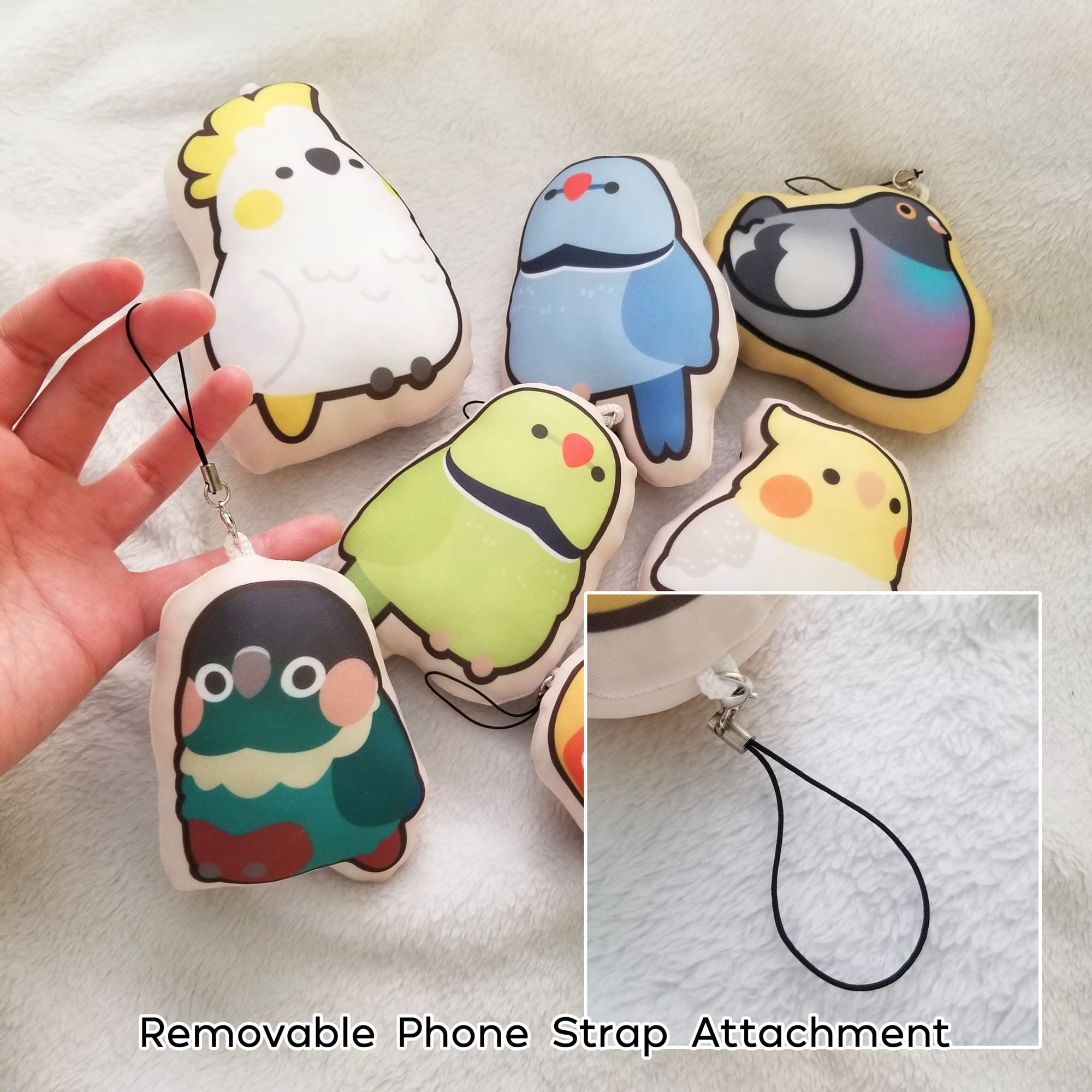 Squishy Mini Bird Pillow Charm - Etsy