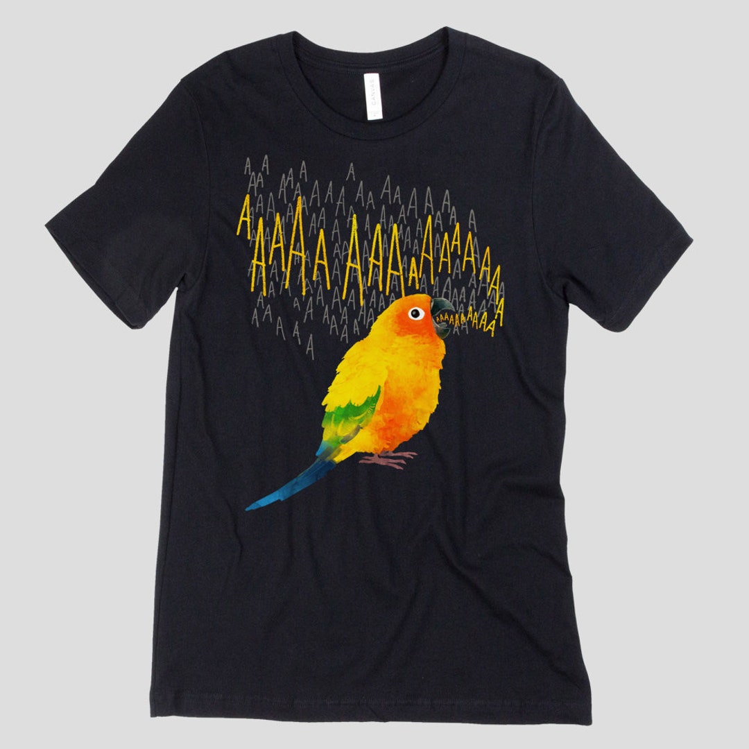 Screaming Sun Conure T-shirt - Etsy