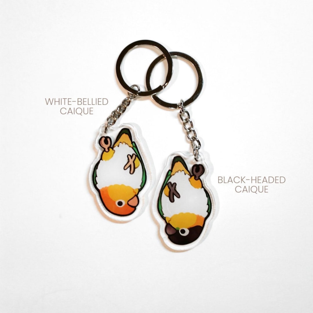 Dangling Caique Keychain - Etsy
