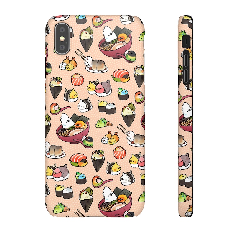 Bird Sushi & Ramen Protective Phone Case - Etsy