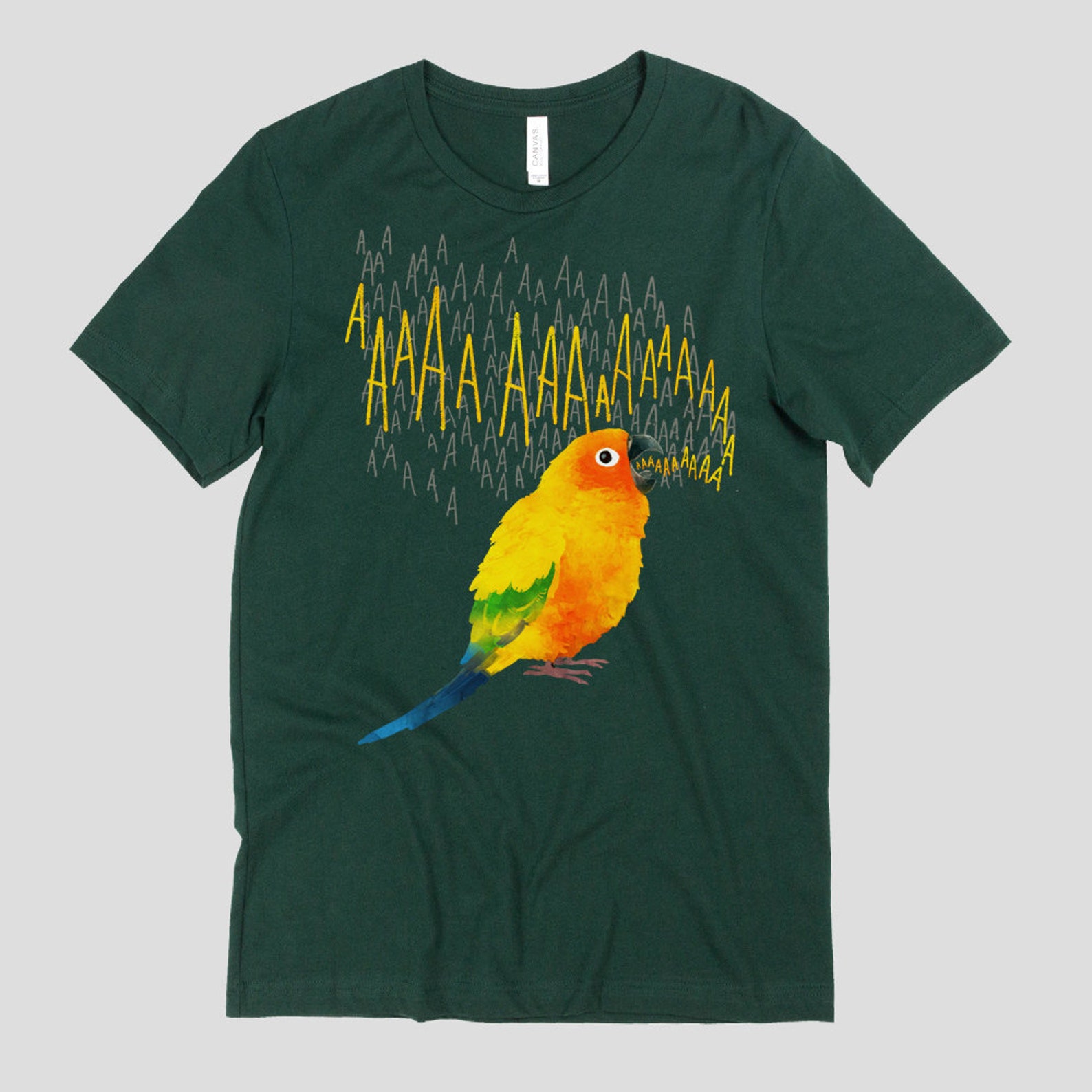 Screaming Sun Conure T-shirt - Etsy