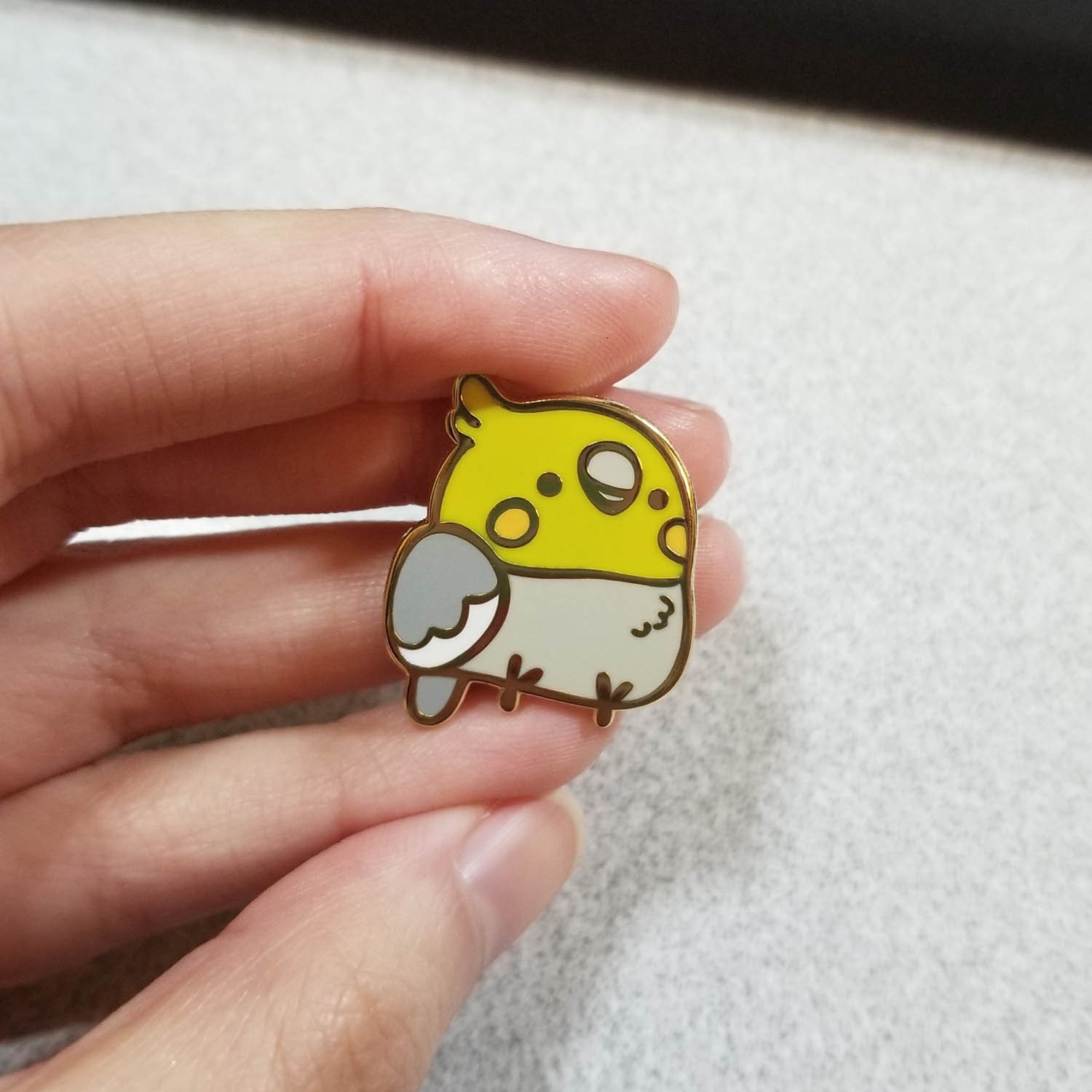 Pudgy Cockatiel Enamel Pin - Etsy