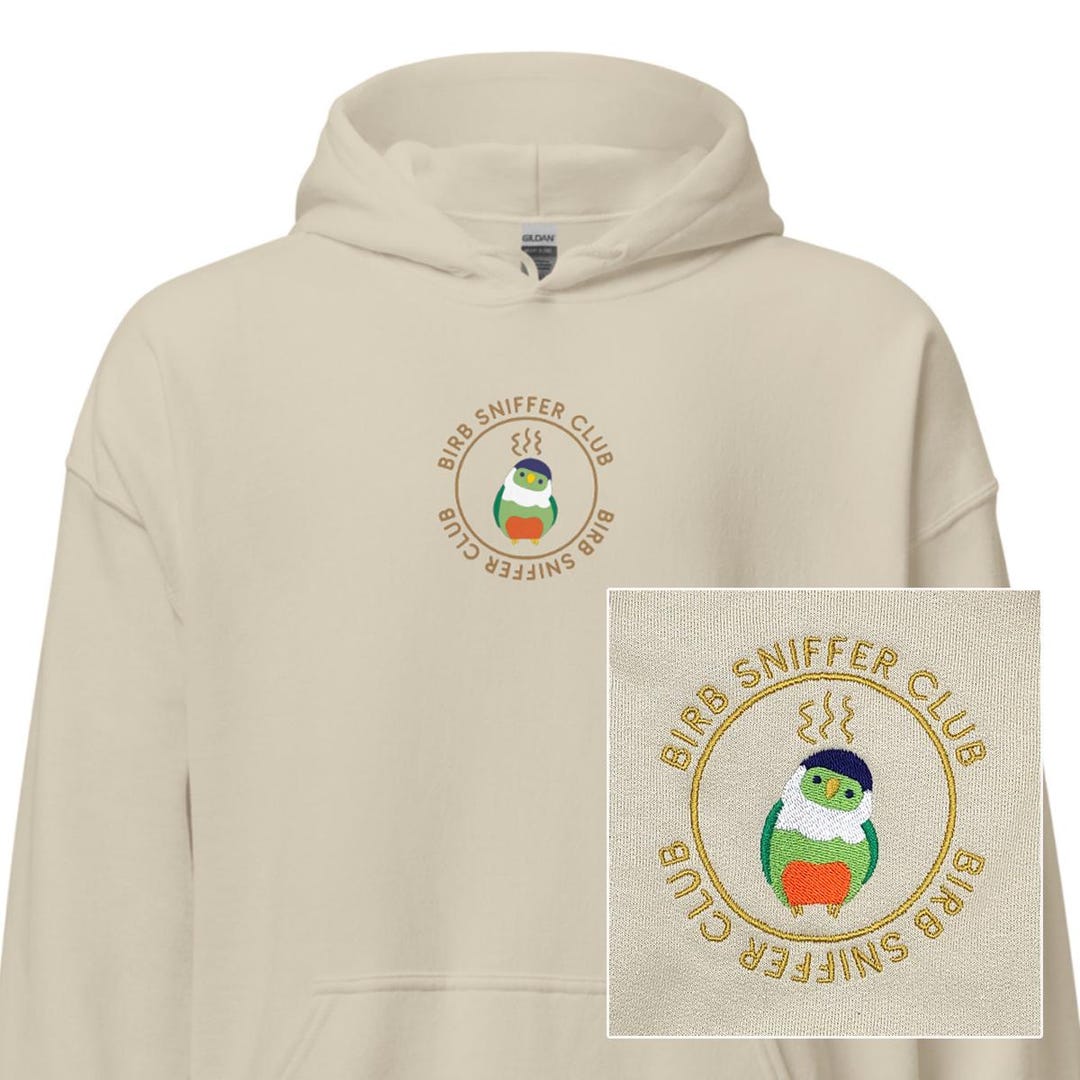 Green Cheek Conure Birb Sniffer Club Hoodie (sand) - Etsy
