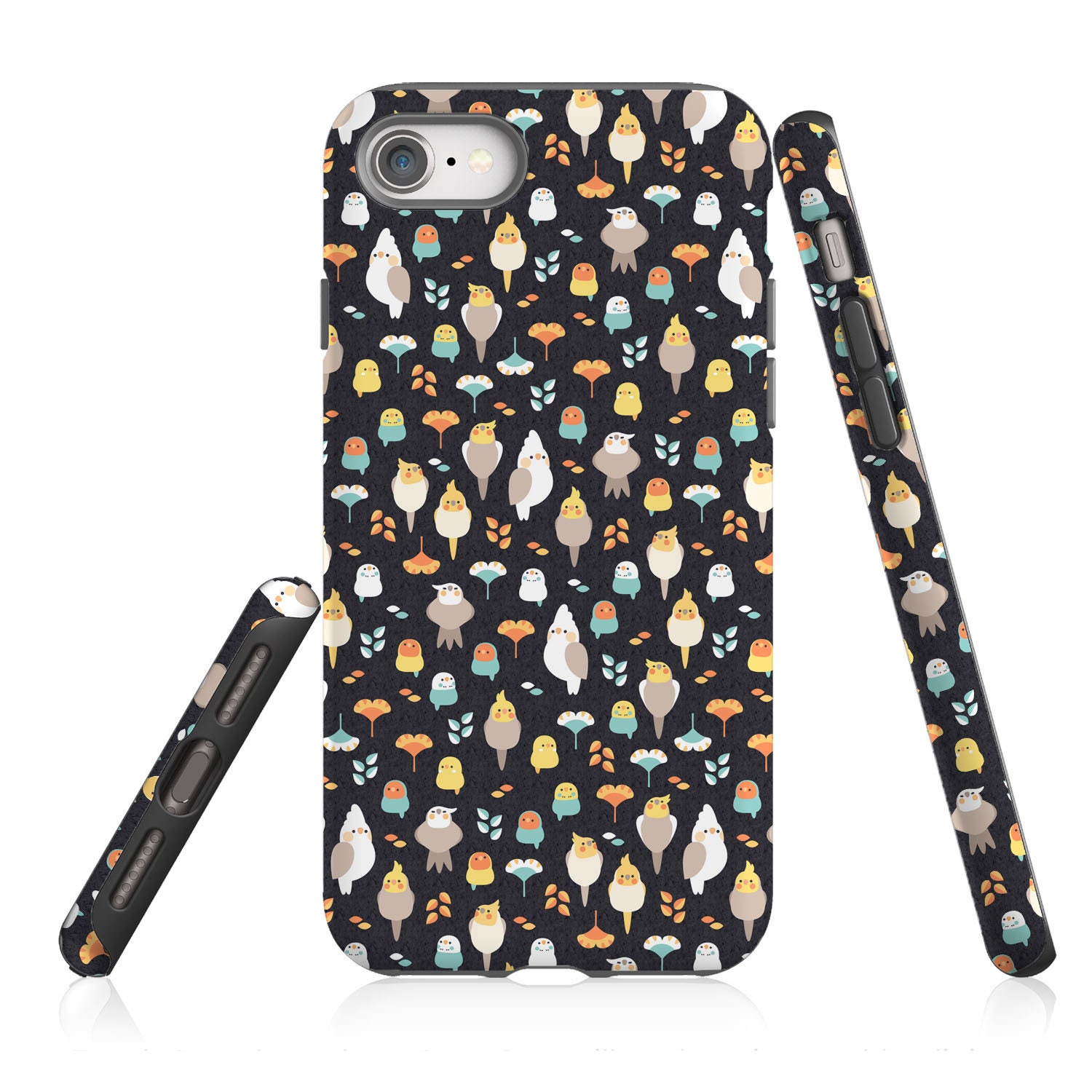 Birds & Leaves Protective Phone Case - Etsy