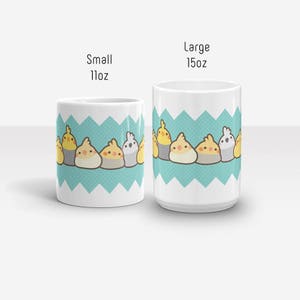 Squishy Birbs Mug ( Cockatiel / Budgie / Lovebird ) - Etsy